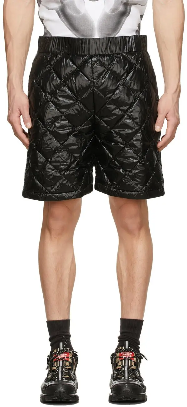 Burberry Diamond Quilted Shorts With Drawstring Waist