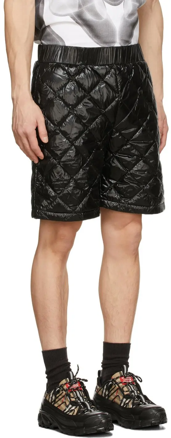 Burberry Diamond Quilted Shorts With Drawstring Waist