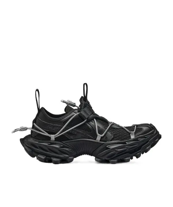 Balenciaga Hike Panelled Sneakers - Black