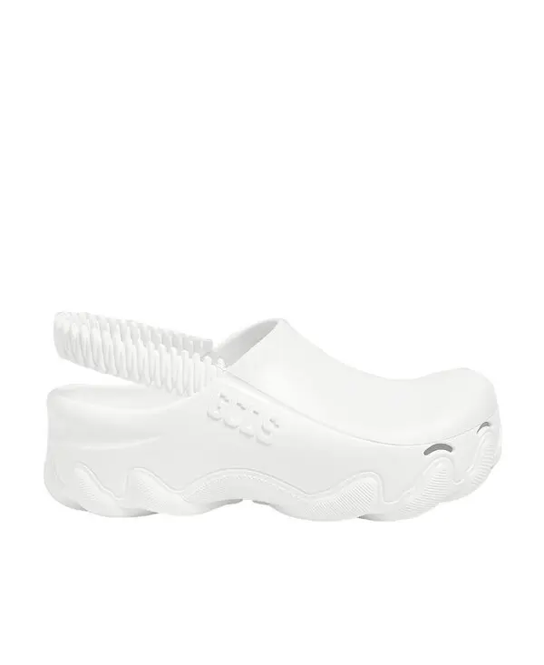 Gcds Logo Detail Mules - White