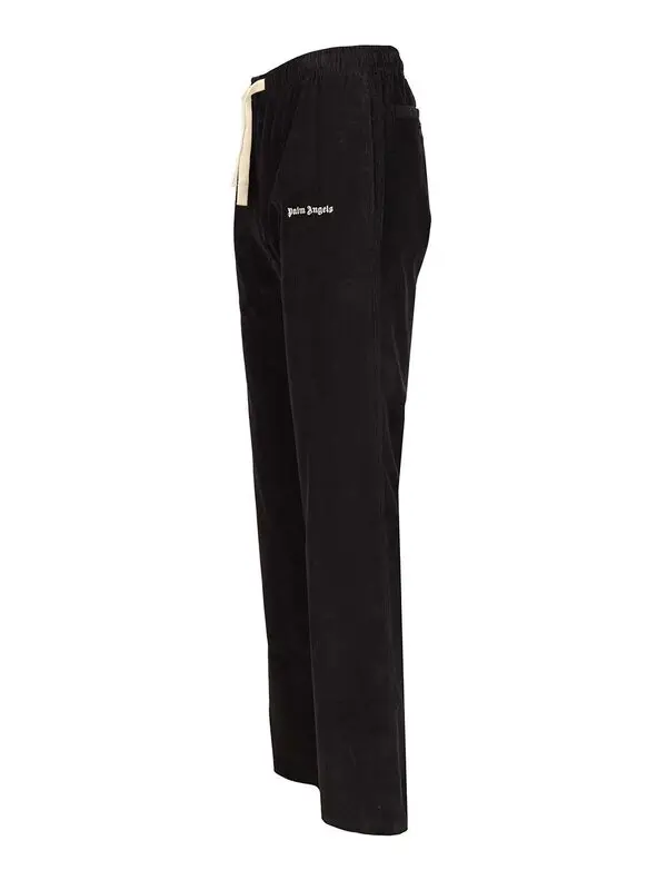 Palm Angels Logo Embroidered Drawstring Pants