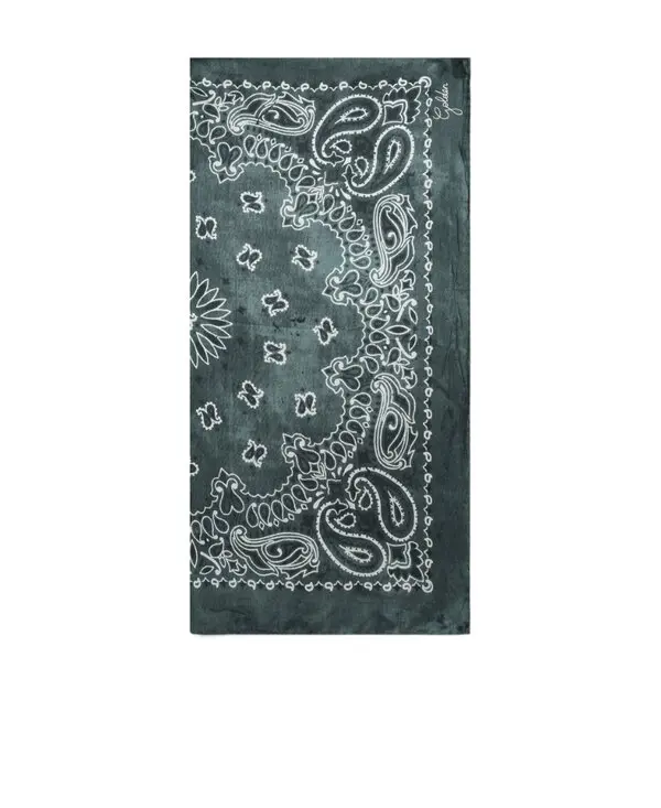 GOLDEN GOOSE Paisley Printed Scarf - Green