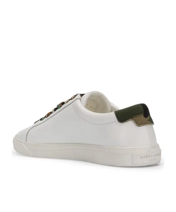 Saint Laurent Andy Low-cut Casual Sneakers With Camouflage Detail