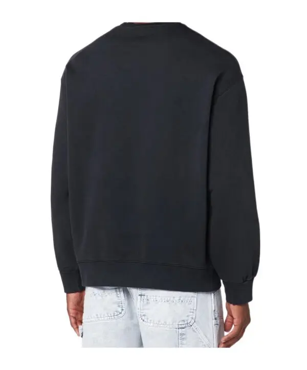 Carhartt Work In Progress Crewneck Sweatshirt With Distressed Finish - Black