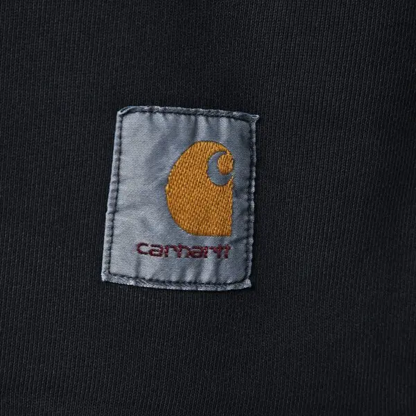 Carhartt Work In Progress Crewneck Sweatshirt With Distressed Finish - Black