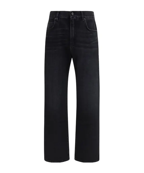 Balmain Loose Fit Denim Jeans - Black