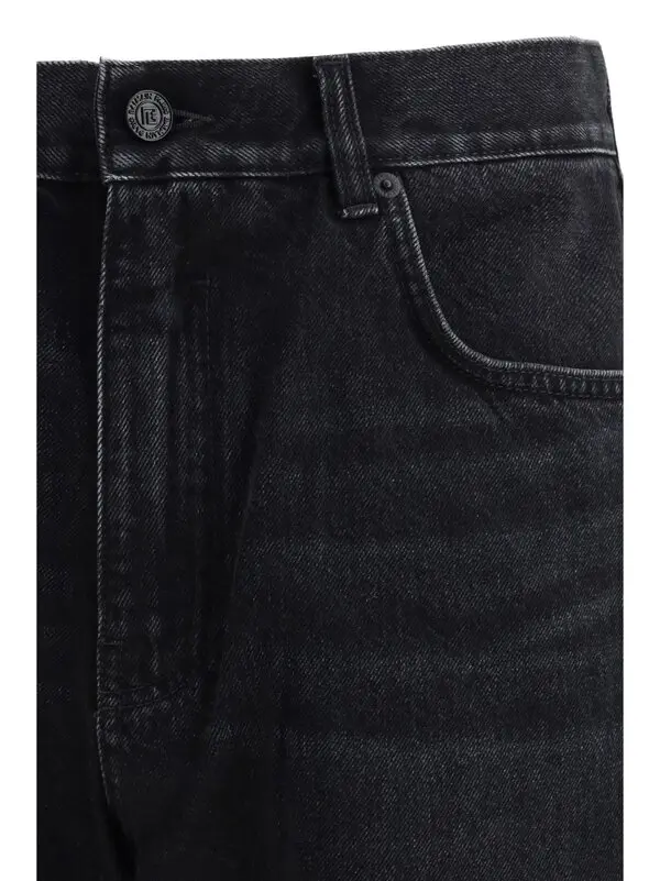 Balmain Loose Fit Denim Jeans - Black