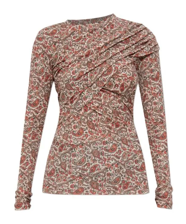 Isabel Marant Étoile Paisley Print Long Sleeve Top