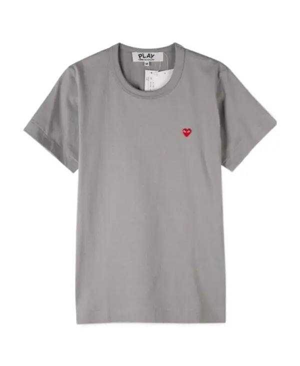 Play Comme Des Garcon Heart-shaped T-shirt - Gray