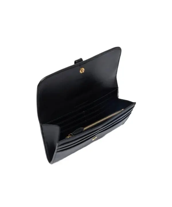 Stella McCartney Padlock Detailed Wallet - Black