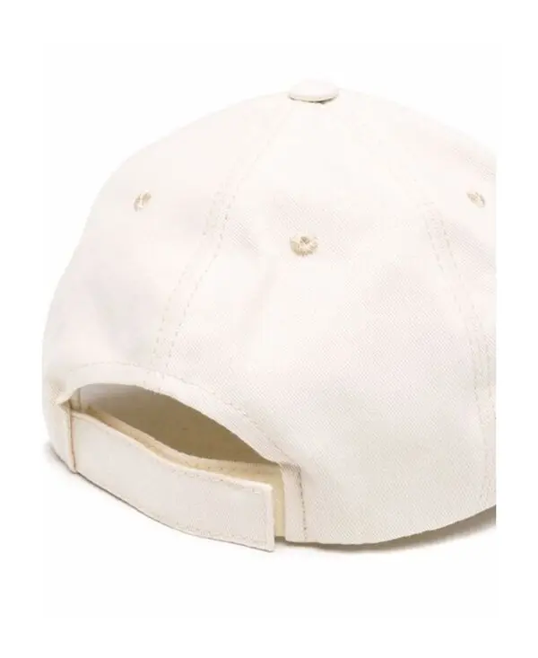 Palm Angels Embroidered Logo Baseball Cap - White