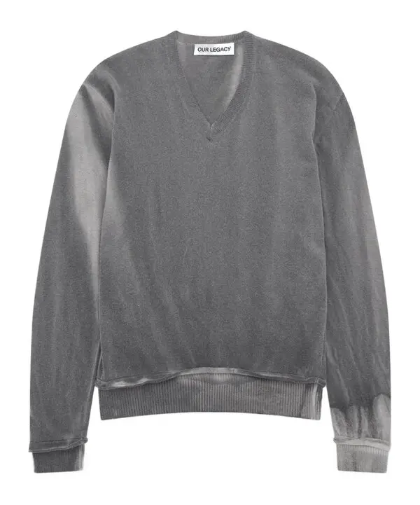 Our Legacy Spray Dye V-neck Knitwear