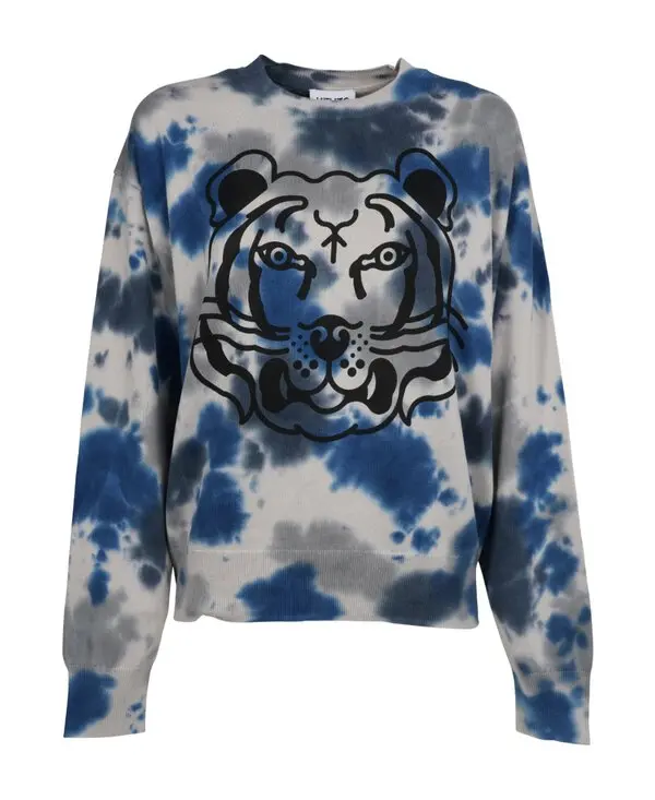 Kenzo Tie-dye Crewneck Sweatshirt - Black
