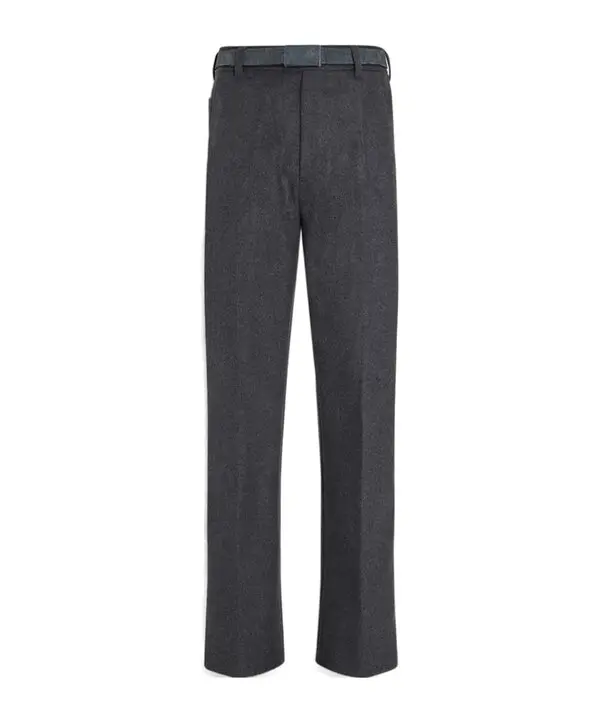 Zegna Wool Tapered Trousers