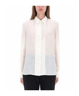 Hugo Boss Regular-fit Button-up Blouse With Lapel Collar
