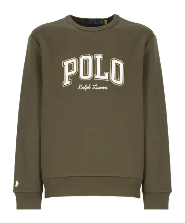 Polo Ralph Lauren Logo-embroidered Crew-neck Sweatshirt - Brown