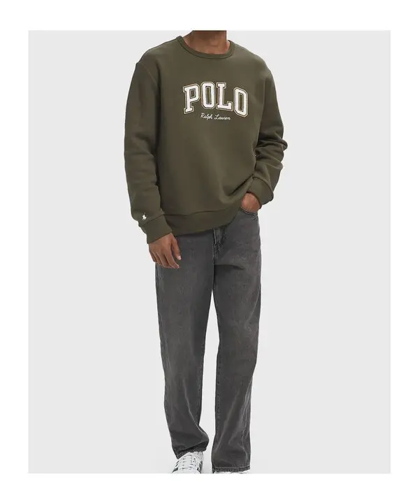 Polo Ralph Lauren Logo-embroidered Crew-neck Sweatshirt - Brown