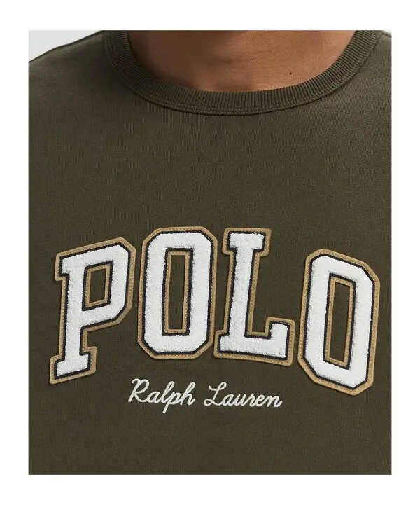 Polo Ralph Lauren Logo-embroidered Crew-neck Sweatshirt - Brown