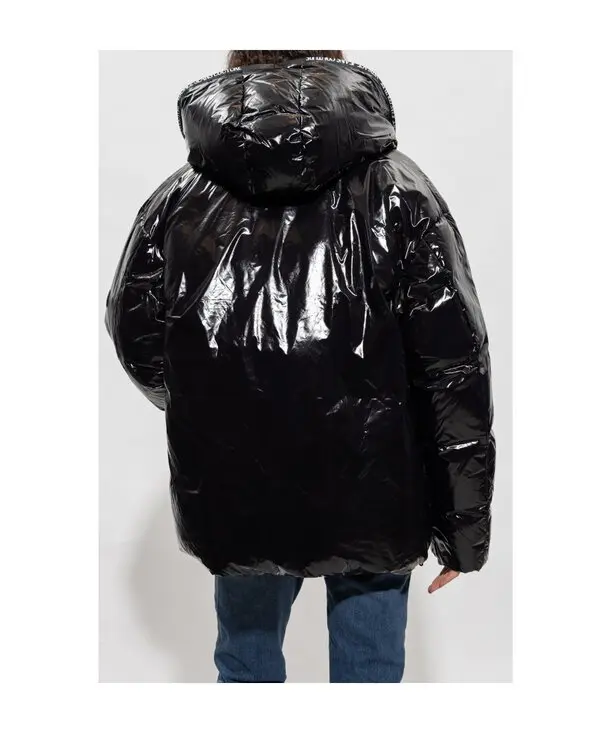 Versace High-shine Hooded Down Jacket