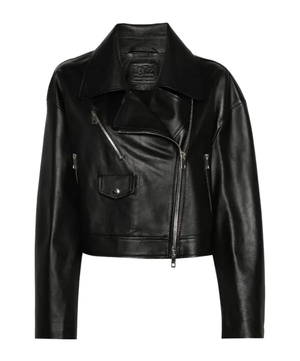 DESA 1972 Zip Detailed Leather Jacket