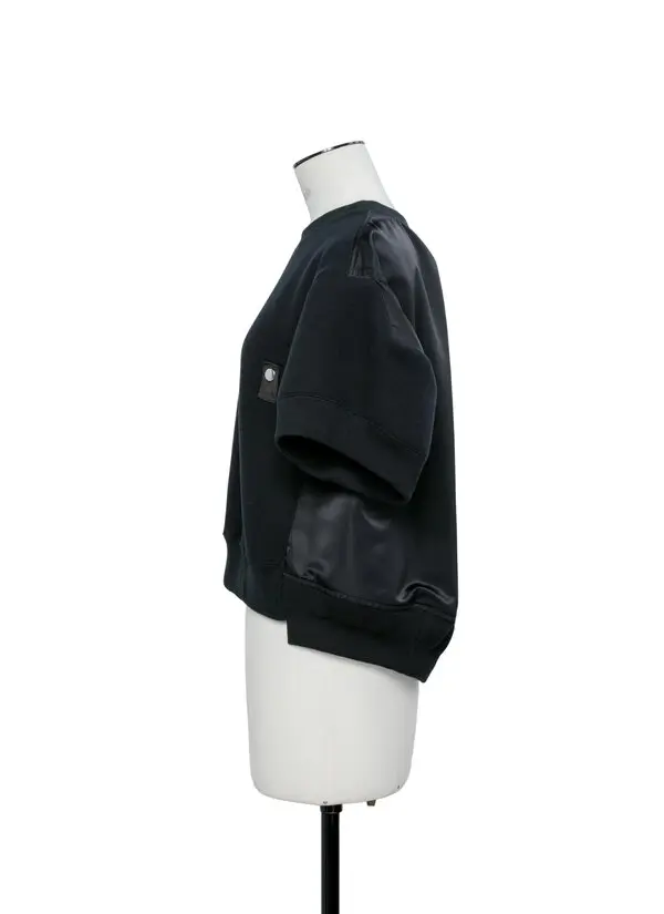 Sacai Short Sleeve Panelled T-shirt - Black