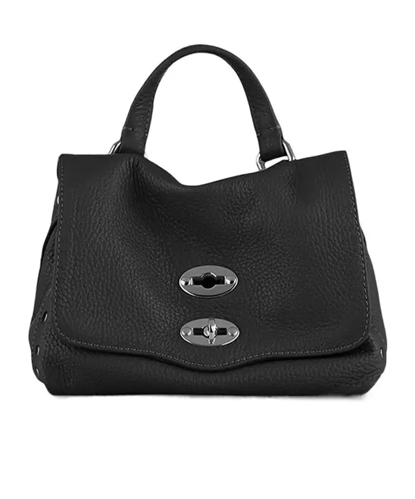 ZANELLATO Rivet-decorated Shoulder Bag - Black
