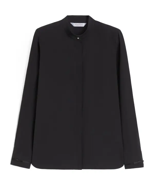 Max Mara Otranto Long-sleeved Blouse - Black