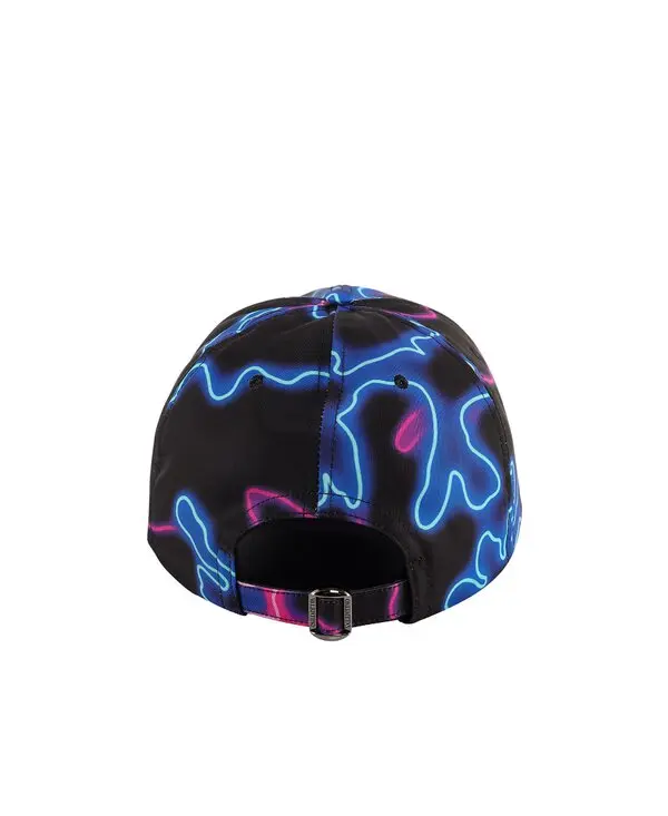 Valentino Garavani Neon Camouflage Print Baseball Cap