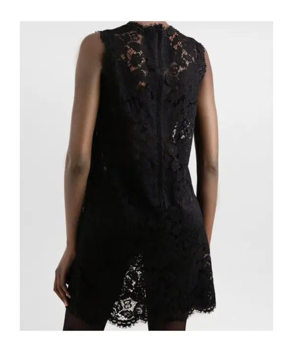 Dolce & Gabbana Lace Detailed Mini Dress