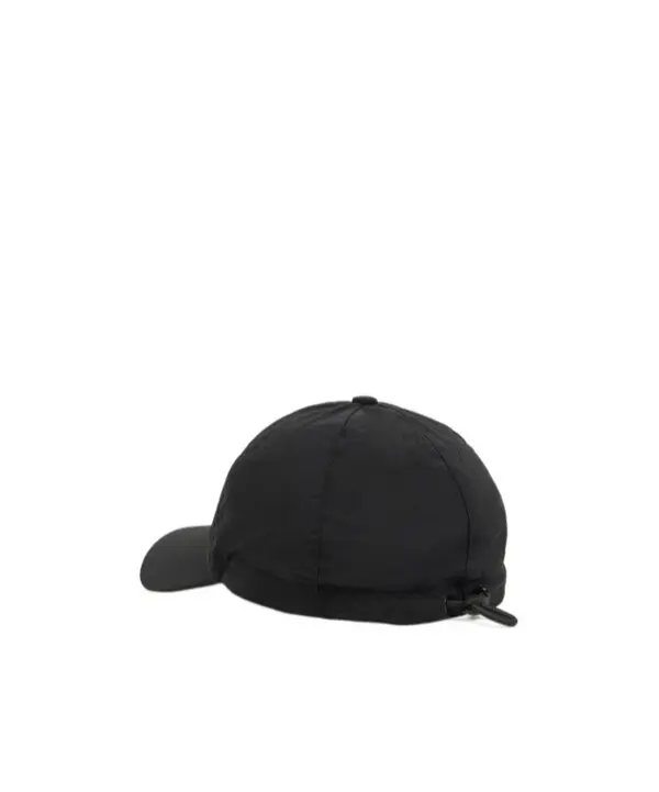 Stone Island Baseball Cap With Logo Detail - Black