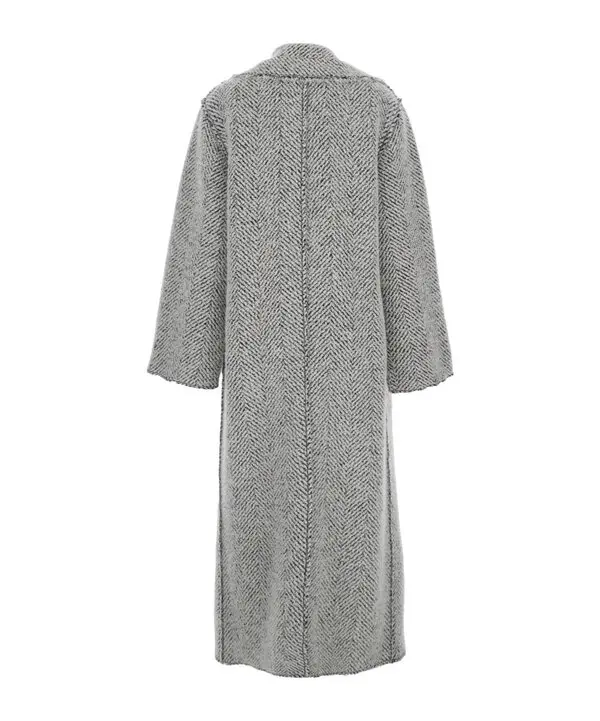 Alberta Ferretti Herringbone Bouclé Coat