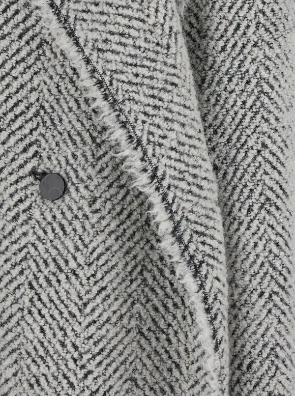 Alberta Ferretti Herringbone Bouclé Coat
