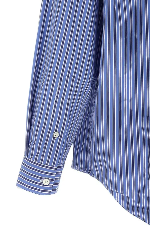 Comme Des Garçons Striped Patches Shirt