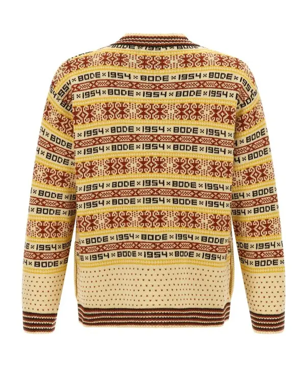 BODE Marzipan Jacquard Cardigan - Multi