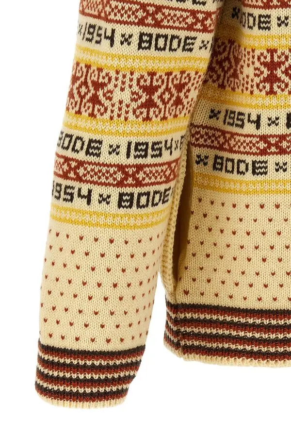BODE Marzipan Jacquard Cardigan - Multi