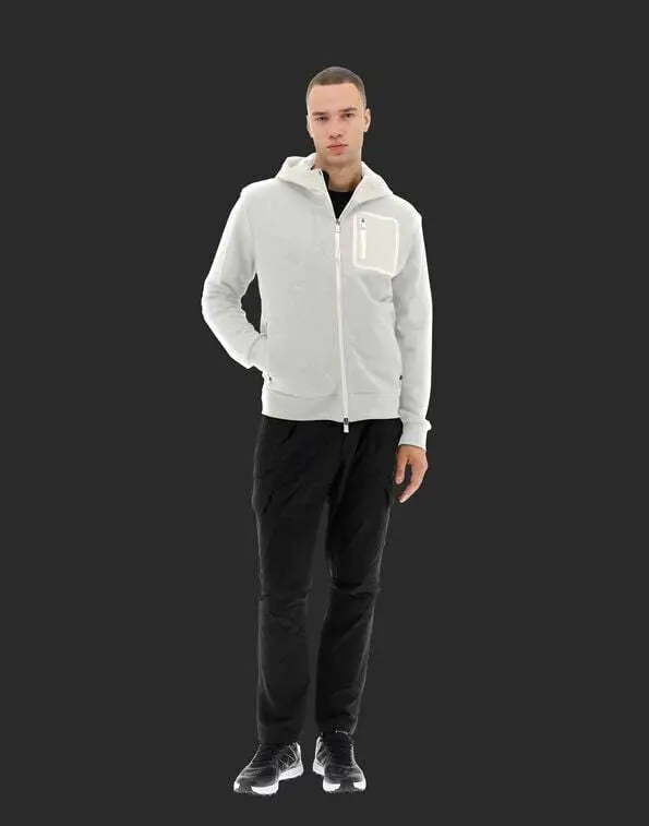 Herno Logo Patch Zip-up Hooded Jacket