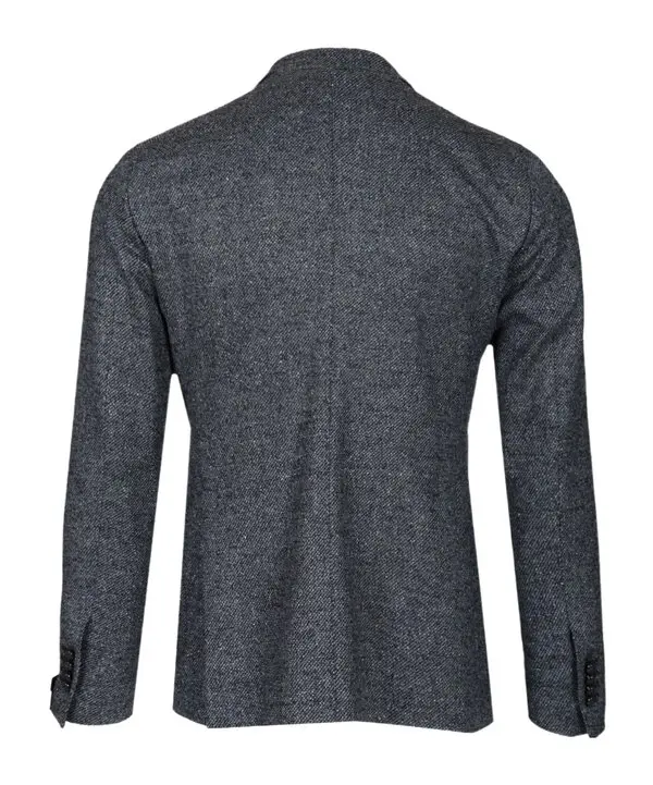 Tagliatore Double-breasted Blazer With Notched Lapel - Grey