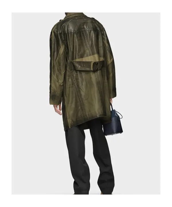 MAISON MARGIELA Double-breasted Caban Coat - Khaki