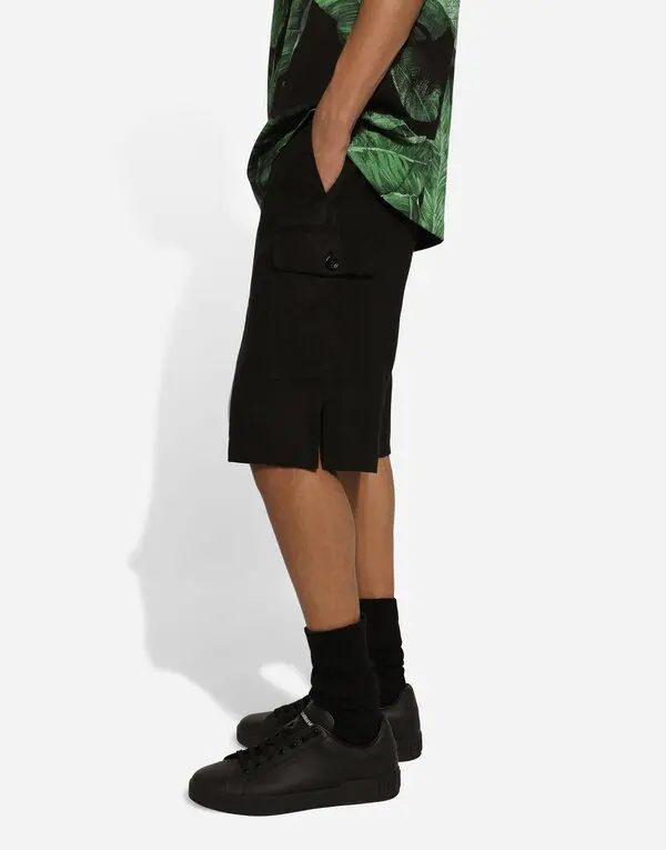 Dolce & Gabbana Knee-length Cargo Shorts - Black