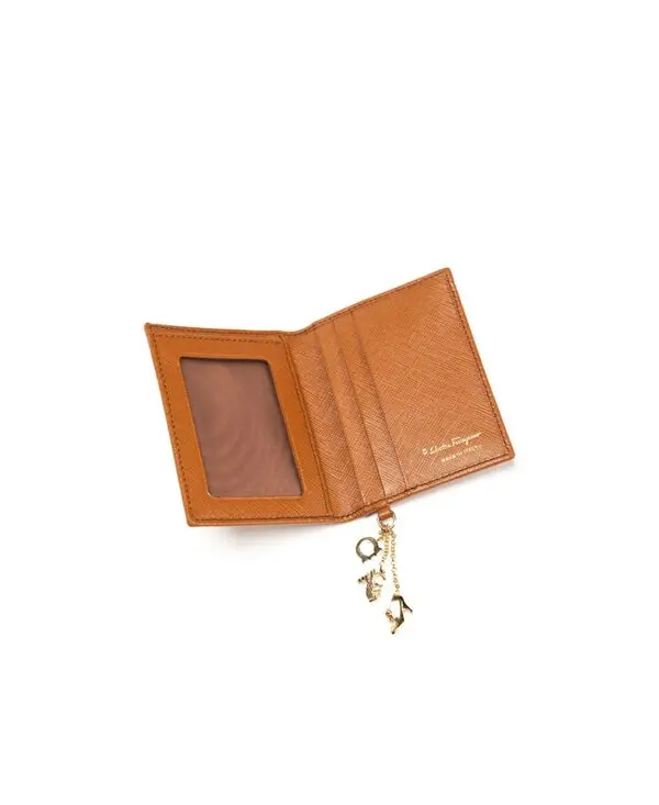 FERRAGAMO Logo Double Fold Wallet