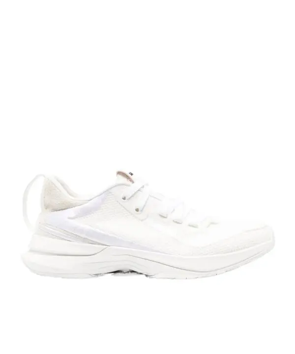 LANVIN Logo Detail Mesh Sneakers - White