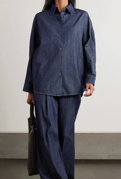 Dries Van Noten Long-sleeved Denim Shirt - Indigo