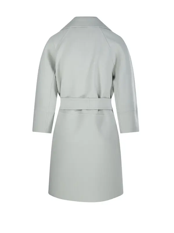 Max Mara Belted Coat - Gray
