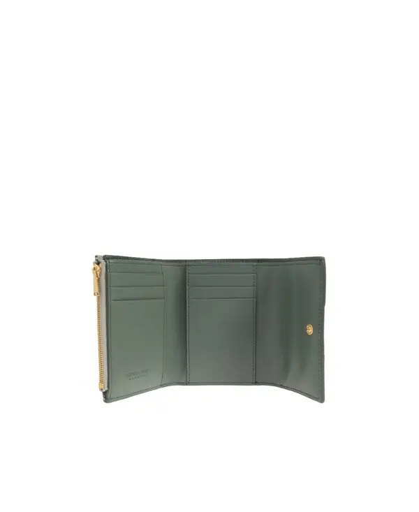 Bottega Veneta Cassette Tri-fold Zip Wallet - Gray