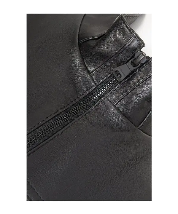 Hugo Boss Long-sleeved Leather Jacket