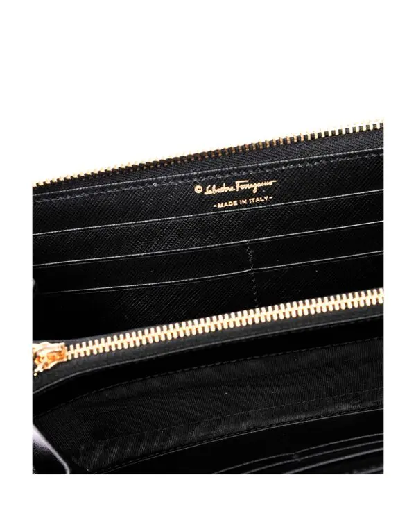 FERRAGAMO Bow Details Logo Wallet