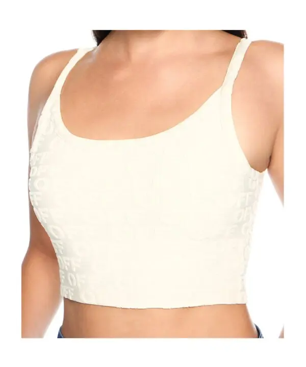 Off-White Monogram Terry Crop Top - Beige