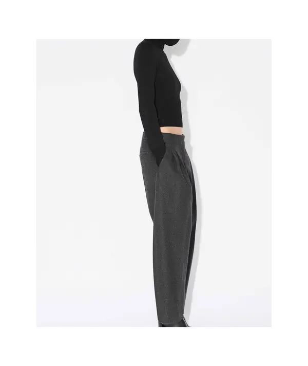 Alaïa Sculptural Hood Ribbed Knit Jumper