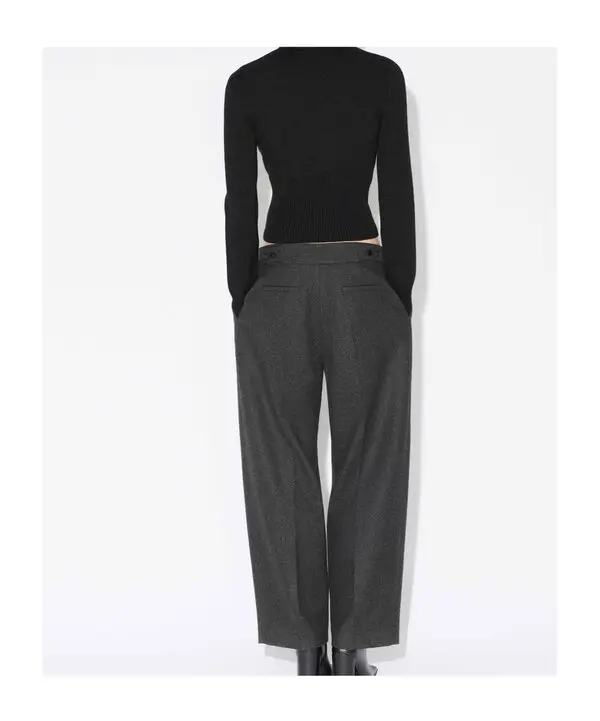 Alaïa Sculptural Hood Ribbed Knit Jumper