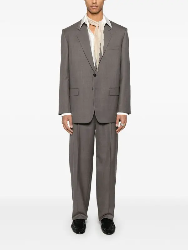 Saint Laurent Single-breasted Notched Lapel Jacket - No